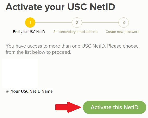 Activate Your USC NetID – USC Auxiliary Services IT